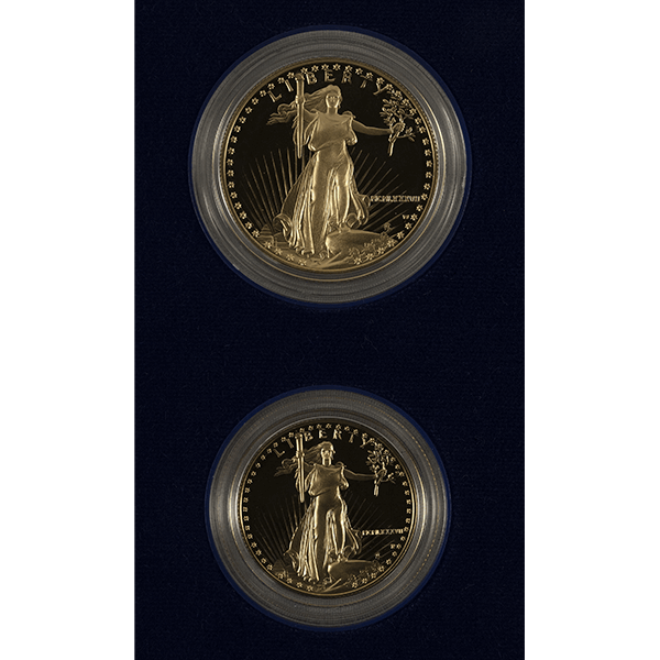 2 Piece American Gold Eagle Set Proof - Houston Gold Merchants