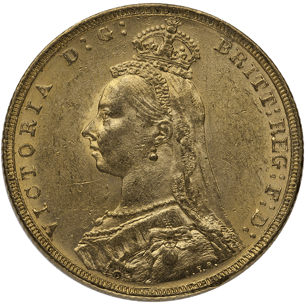 - BRITISH GOLD - ENGLISH GOLD SOVEREIGN QUEEN JUBILEE HEAD #1SOVGJH