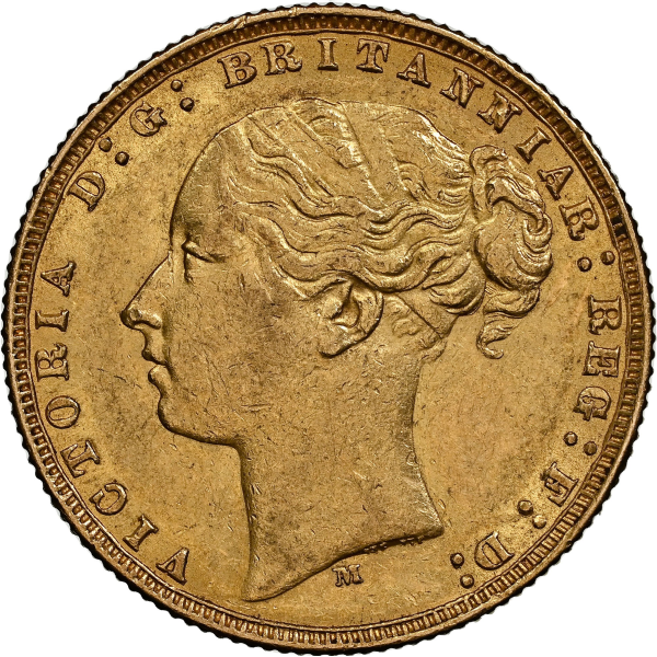 - BRITISH GOLD - ENGLISH GOLD SOVEREIGN QUEEN VICTORIA YOUNG HEAD #1SOVGYH