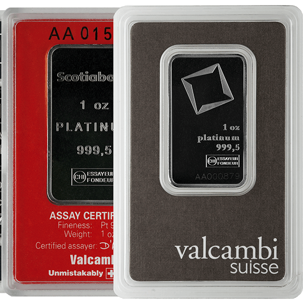 1 Oz Platinum Bar - Houston Gold Merchants