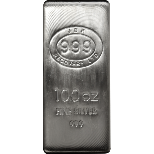 - SILVER BARS 100 OZ - 100 OZ SILVER BAR JBR RECOVERY #100SBJBR